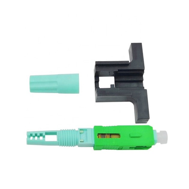SC/APC Fiber Optic Quick Connector - Fast Installation