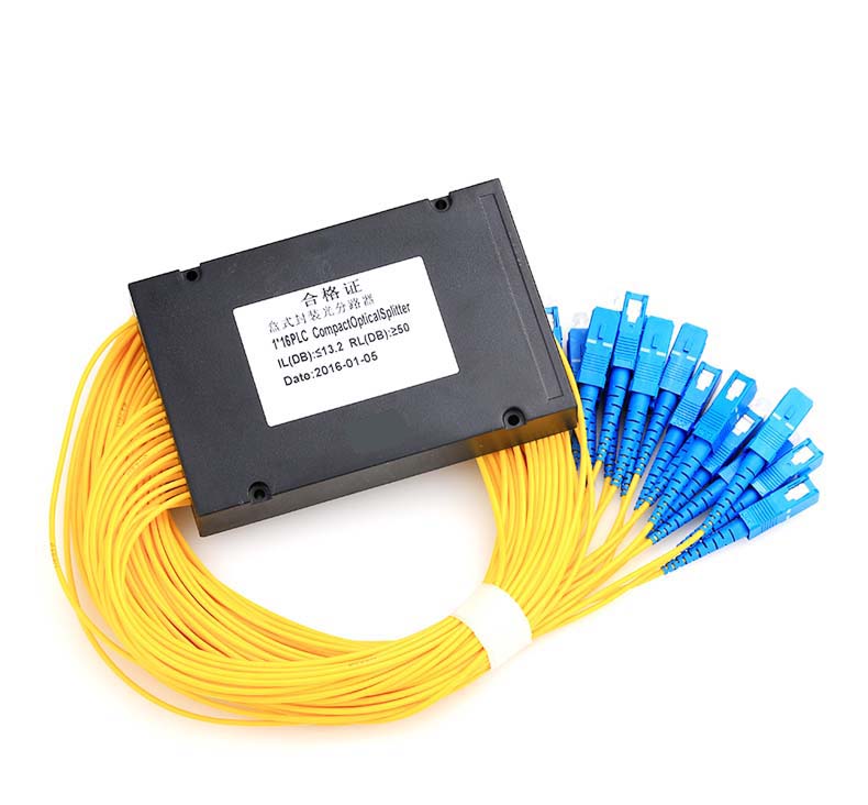 PLC Splitter 1x16 SC/UPC ABS Box - High-Performance Fiber Optic Splitter