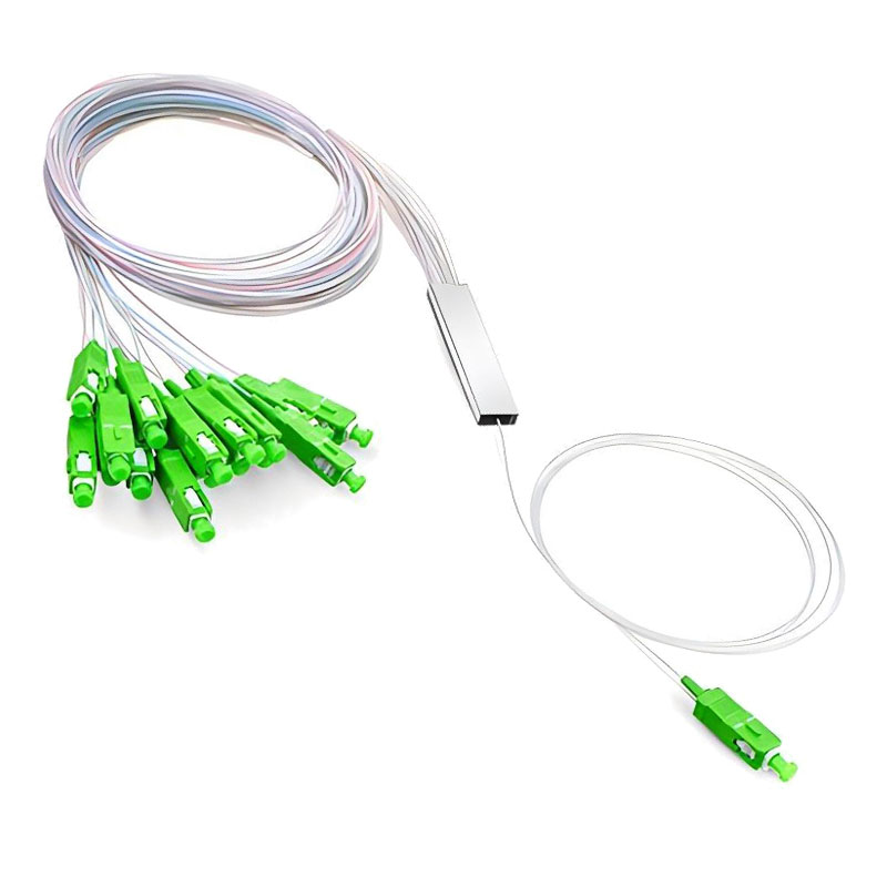 1x16 PLC Splitter, 60x12x4mm Micro/Mini, Blockless Package, 1m G.657A1 ...