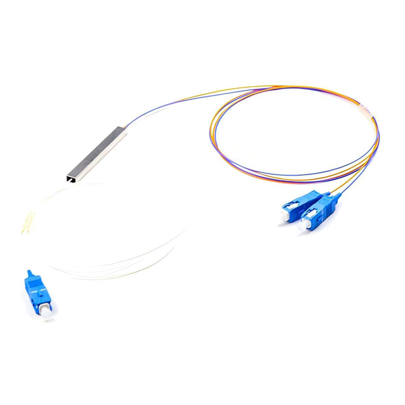 1x2 Farblich codierter PLC Splitter, Mini Typ, 60x7x4mm, G.657A1 Glasfaser