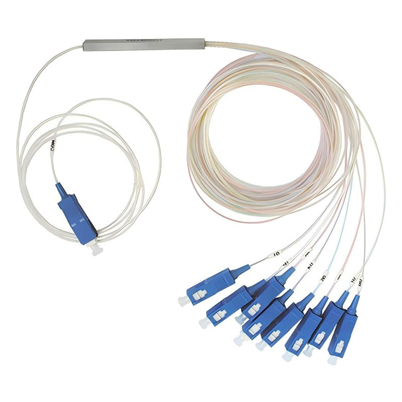 1x8 Blockless PLC Splitter | SC LC FC APC UPC Mini